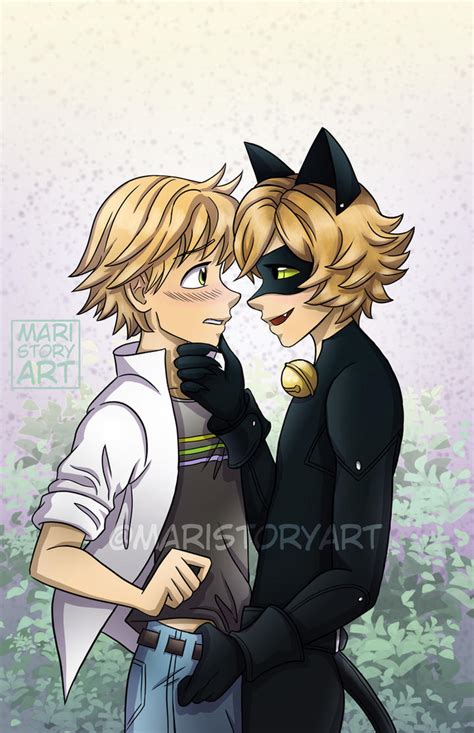 Adrien X Chat Noir By Maristoryart On Deviantart
