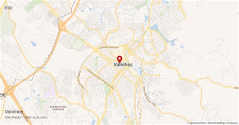 Mapa De Valinhos S O Paulo Guiamapa