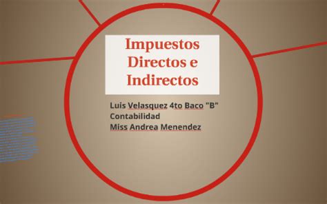 Impuestos Directos