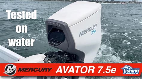 Electric Outboard Mercury Avator 7 5e On The Water YouTube