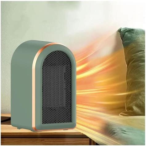 Radiateur soufflant en céramique PTC 1200W 2 vitesses Couleur verte