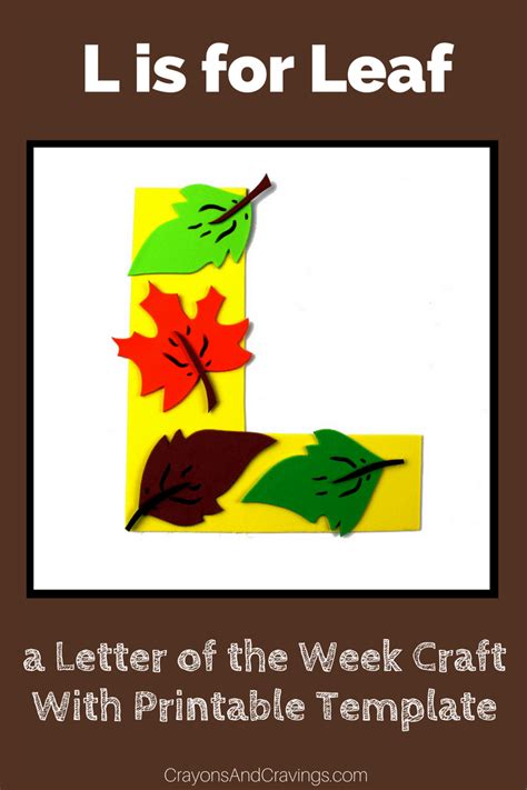 Letter L Craft With Printable L Is For Leaf Letter Of The Week