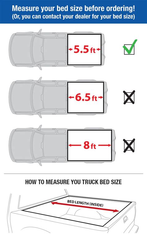 Toyota Tundra Bed Size Dimensions Chart
