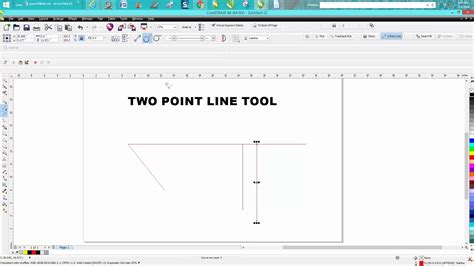Corel Draw Tips Tricks Two Point Line Tool YouTube