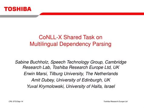 ppt conll x shared task on multilingual dependency parsing powerpoint presentation id 4614620