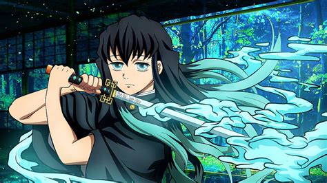 Muichiro Tokito With Sword Demon Slayer Kimetsu No Yaiba Mist Hashira