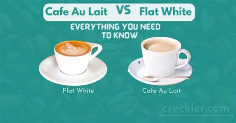 Cafe Au Lait Vs Flat White Key Differences You Need To Check