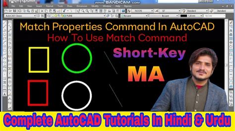 Match Properties Command In Autocad How To Use Match Command Short