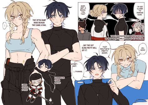 Lumine Scaramouche Kaedehara Kazuha And Beidou Genshin Impact