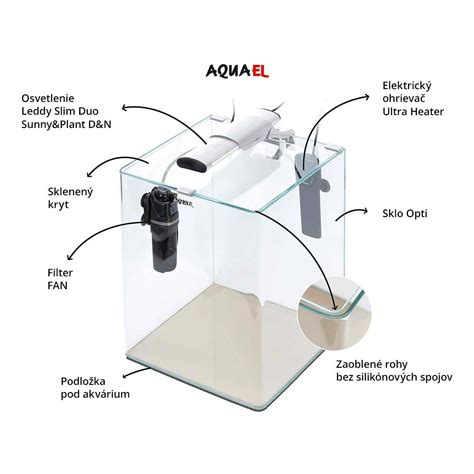 Aquael akvárium OPTIBENT SET 30 biele