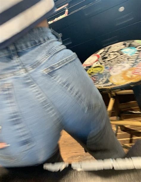 Perfectly Timed Bending Over In Jeans Plus Her Friend Tight Jeans