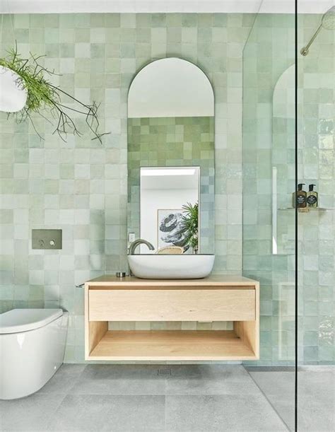 Salle De Bains Vert D Eau Id Es Et Inspirations Tendance