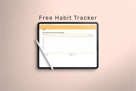 Notion Template Basic Habit Tracker Habit Tracker Journal Template