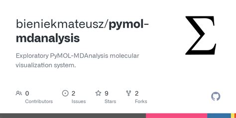 github bieniekmateusz pymol mdanalysis exploratory pymol mdanalysis molecular visualization
