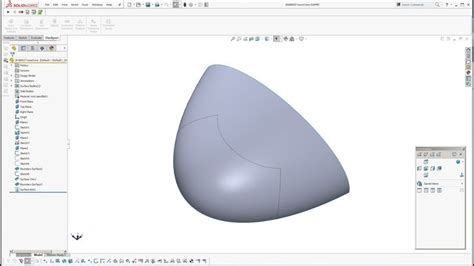 Solidworks Tutorial Surface Modelling A Nose Cone Domed Surface