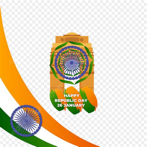 26 Jan Clipart Hd PNG 26 January Indian Republic Day Happy India