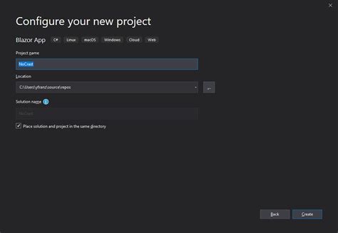 My First Project With Blazor DevInstance LLC