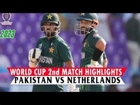 Mohammed Rizwan Saud Shakeel Batting Highlights World Cup Pak Vs