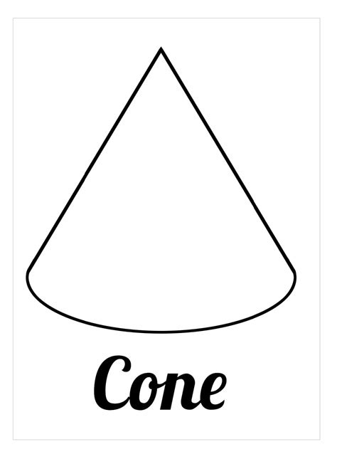 Formato De Cone Para Colorir Imprimir E Desenhar Colorir Me