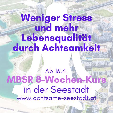 Mbsr Wochen Kurs In Der Seestadt Wien Weniger Stress Und Mehr