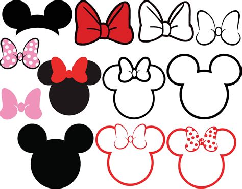 Mouse Head Svg Bundle Of Perfect For Circut Shilhouette Etsy Australia