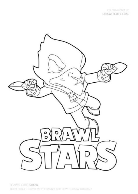 Brawl Stars Crow Ausmalbilder Free Brawl Stars Crow Coloring Pages