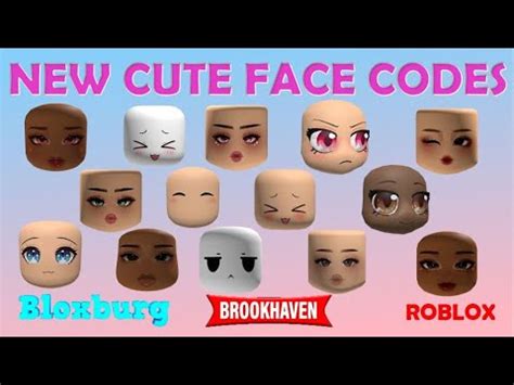 New Cute Face Id Codes Brookhaven Bloxburg Berry Avenue Other