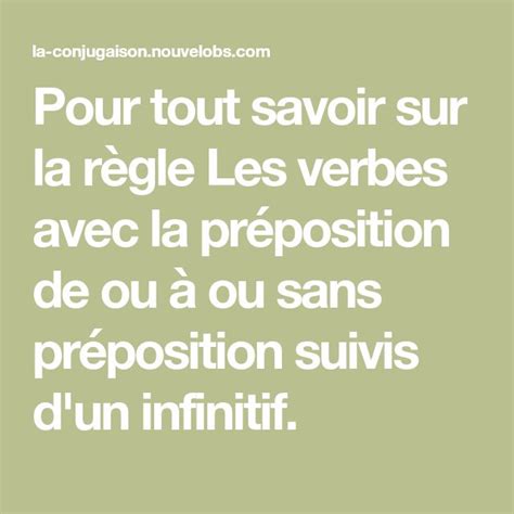 Pour Tout Savoir Sur La R Gle Les Verbes Avec La Pr Position De Ou Ou