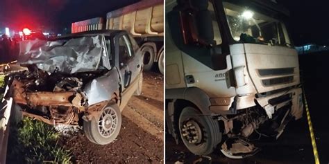 Homem morre após colisão frontal carreta na rodovia BR 163 CGN