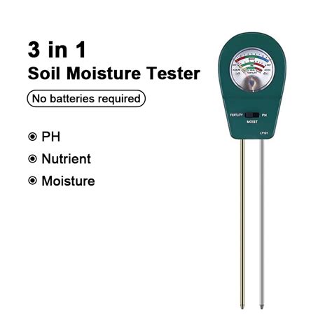 3 In 1 Soil PH Fertility Moisture Tester Sisco