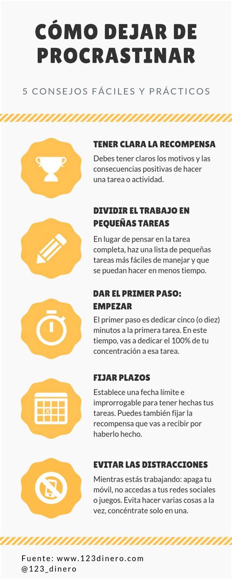 Cómo dejar de procrastinar Como ser disciplinado Procastinacion