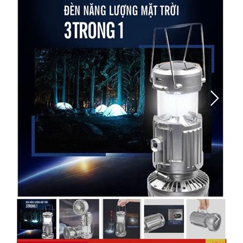 Mua ĐÈN PIN CAMPING 3IN1 ĐÈN BÃO DU LỊCH CẮM TRẠI SẠC NĂNG LƯỢNG MẶT