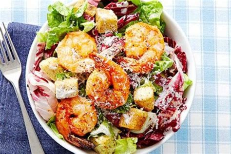 Garlic Shrimp Caesar Salad Recipe Its Ingredients Instructions