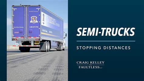 Semi Truck Stopping Distances Youtube