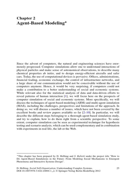 agent based modeling pdf agent based model economic model