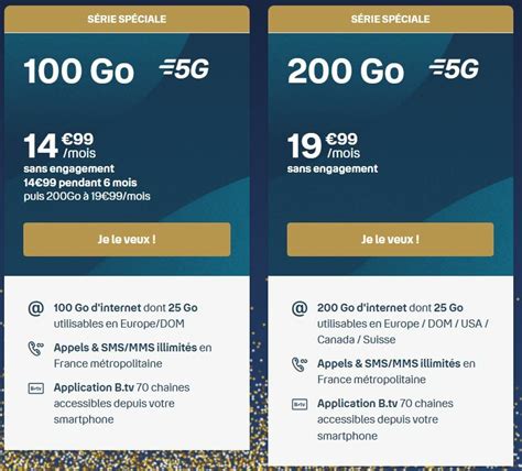 Bouygues Télécom lance 2 forfaits mobiles B You 5G en Série Spéciale à