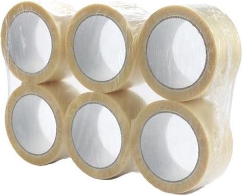 We Pack Verpakkingstape Transparant 6 Rollen Dozentape 50 Mm X 66