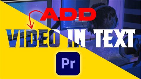 How To Insert Video In Text In Premiere Pro Youtube