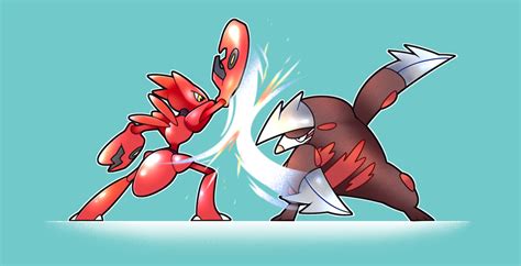 Scizor And Excadrill Pokemon Drawn By Vergolophus Danbooru