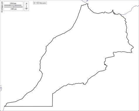 Marruecos Mapa Gratuito Mapa Mudo Gratuito Mapa En Blanco Gratuito