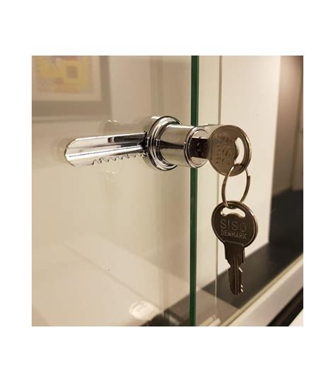 Serrure à crémaillère pour porte de vitrine en verre Serrure pour