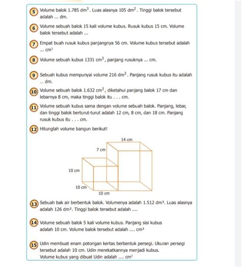 Kunci Jawaban Matematika Kelas 5 SD Halaman 196 Menentukan Tinggi