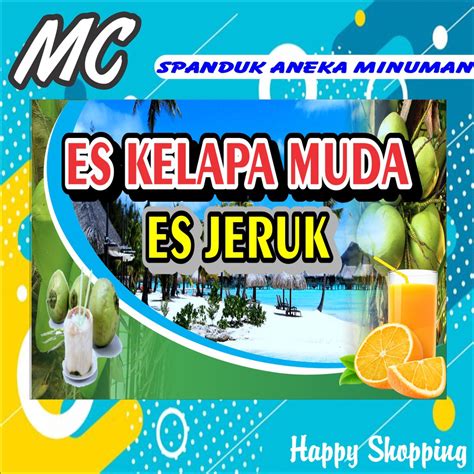 Jual Spanduk Es Kelapa Muda Shopee Indonesia