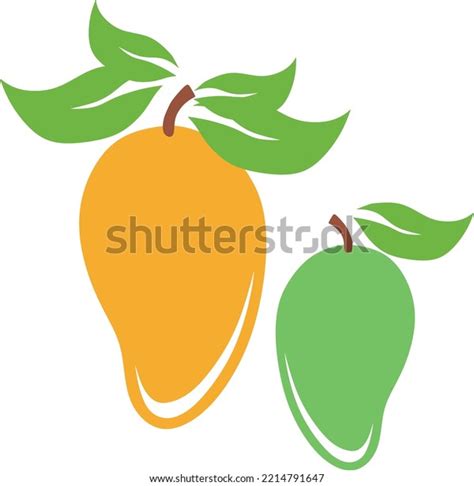 Fresh Mango Fruit Cartoon Vector Drawing Stock Vector Royalty Free