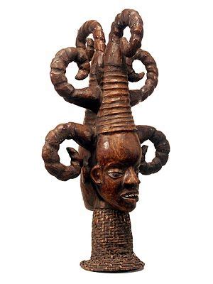 Ejagham Ekoi Janus Headdress Nigeria African Art Masks Art