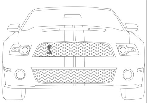 Coloriage Ford Mustang Cobra Imprimer Et Colorier Gratuit