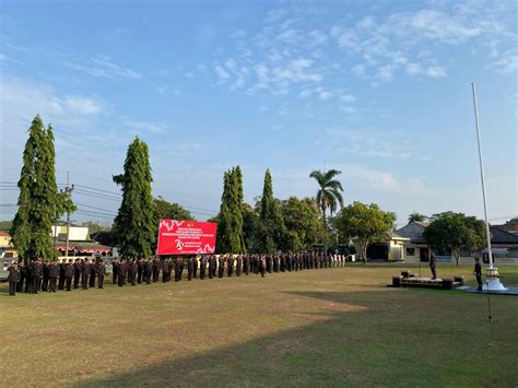 Polres Way Kanan Gelar Upacara Peringati HUT Ke 79 Kemerdekaan