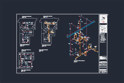 Planos De Instalaciones Sanitarias Detalles En AutoCAD