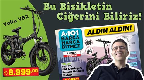 A101 VOLTA VB2 ELEKTRİKLİ BİSİKLET DETAYLI İNCELEME 7 NİSAN DA