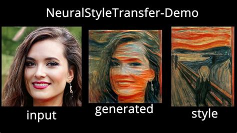 neural style transfer demo based on vgg19 youtube